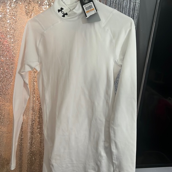 Under Armour | Other | Mens Small Under Armor White Compression Mock ...